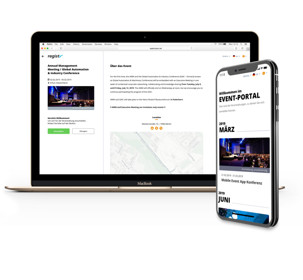 The plazz Product Suite - Everything for your event at a glance!